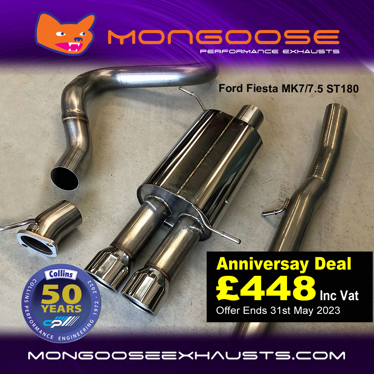 CP4.5 Turbo Technics S280 Package - Fiesta Mk7 ST180 - Collins Performance