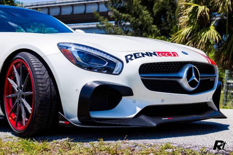 Mercedes AMG GT-S (2015-2017) - RENNtech Carbon Fibre Front Splitter ...